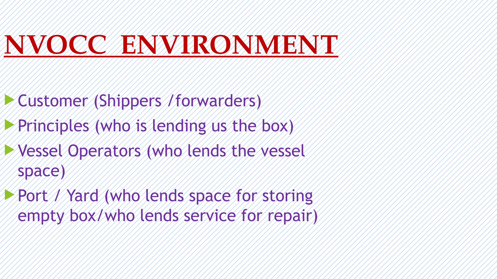 NVOCC presentation detail for shipping & logistcs | PPSX