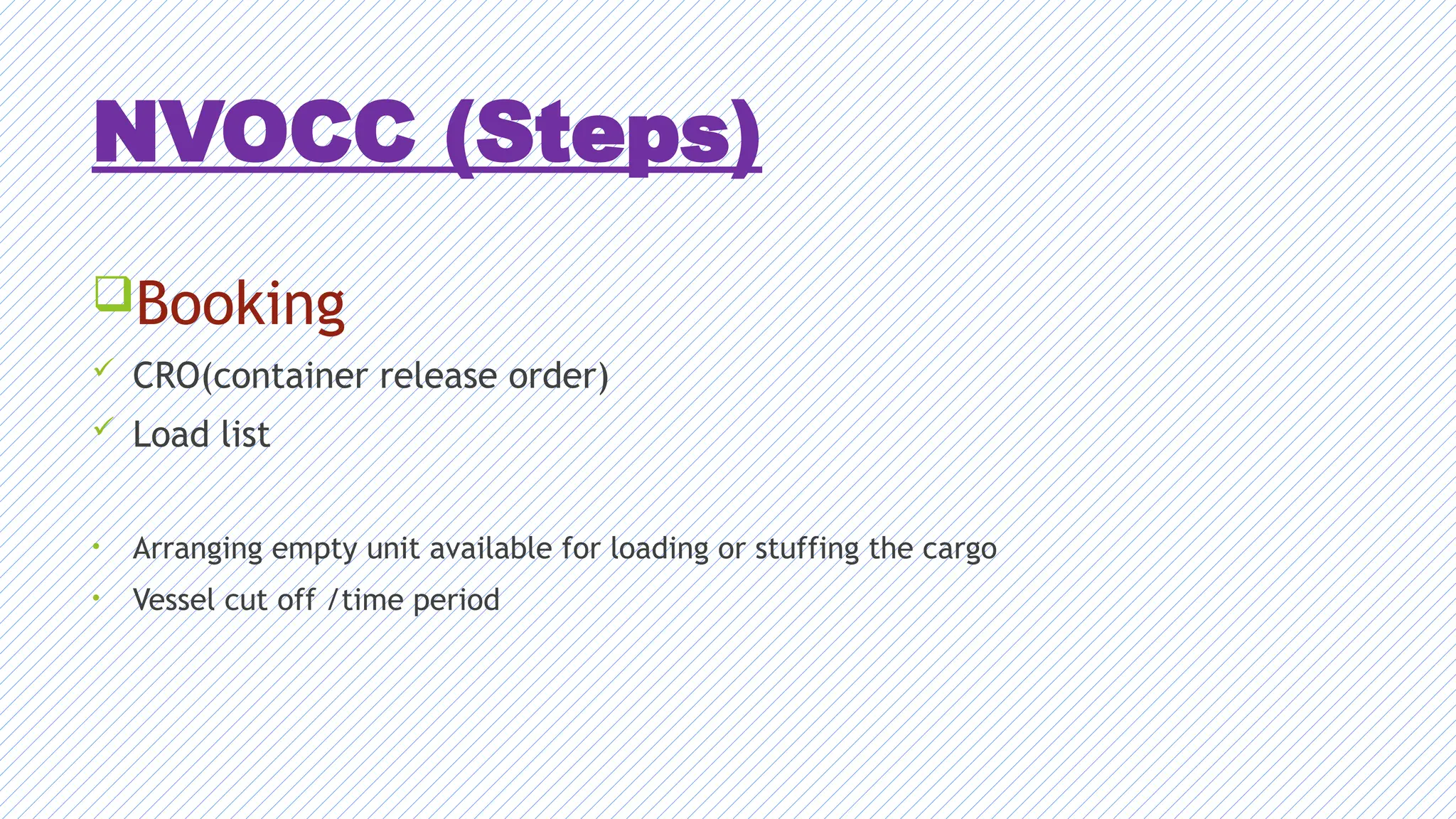 NVOCC presentation detail for shipping & logistcs | PPSX