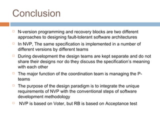 N-version programming | PPT