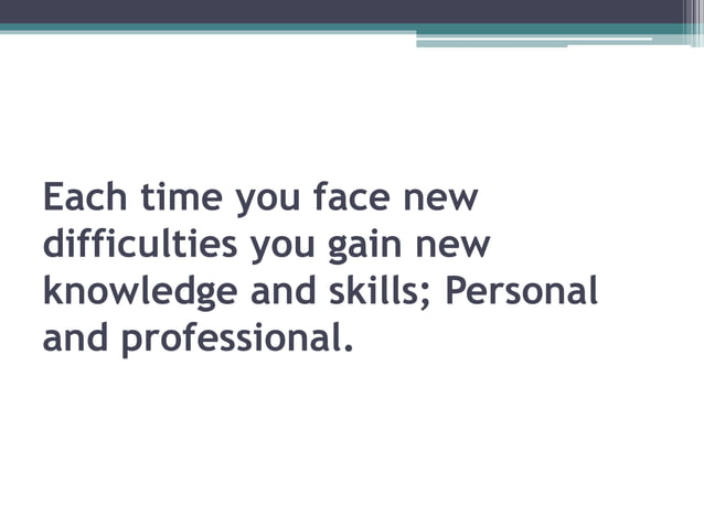 The purpose and Benefits of setting high standards for your work