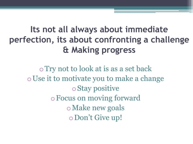 The purpose and Benefits of setting high standards for your work