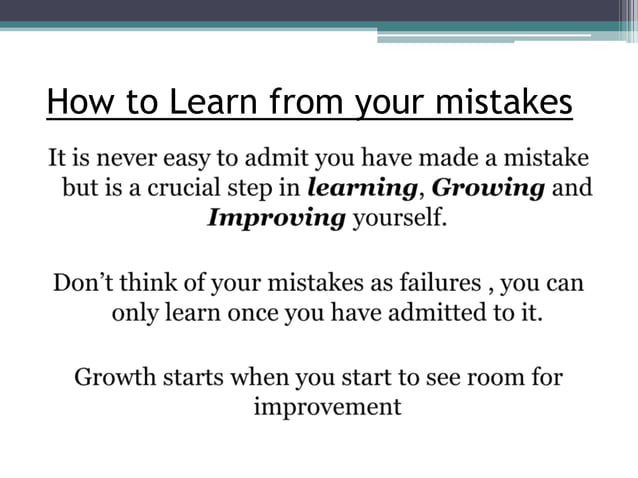 The purpose and Benefits of setting high standards for your work