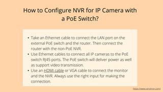 NVR Setup For IP Cameras | PPTX