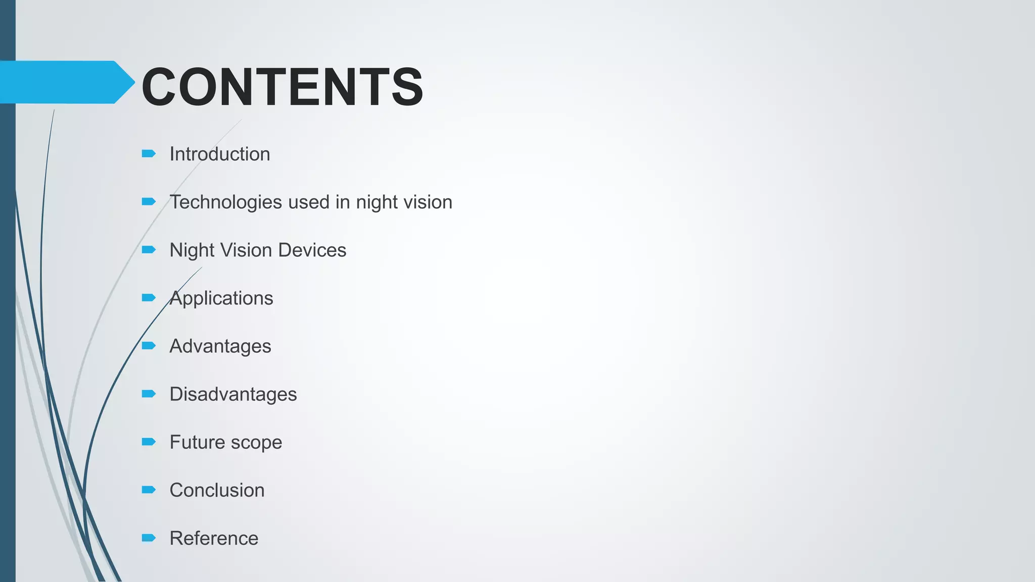 Night vision technology | PPTX