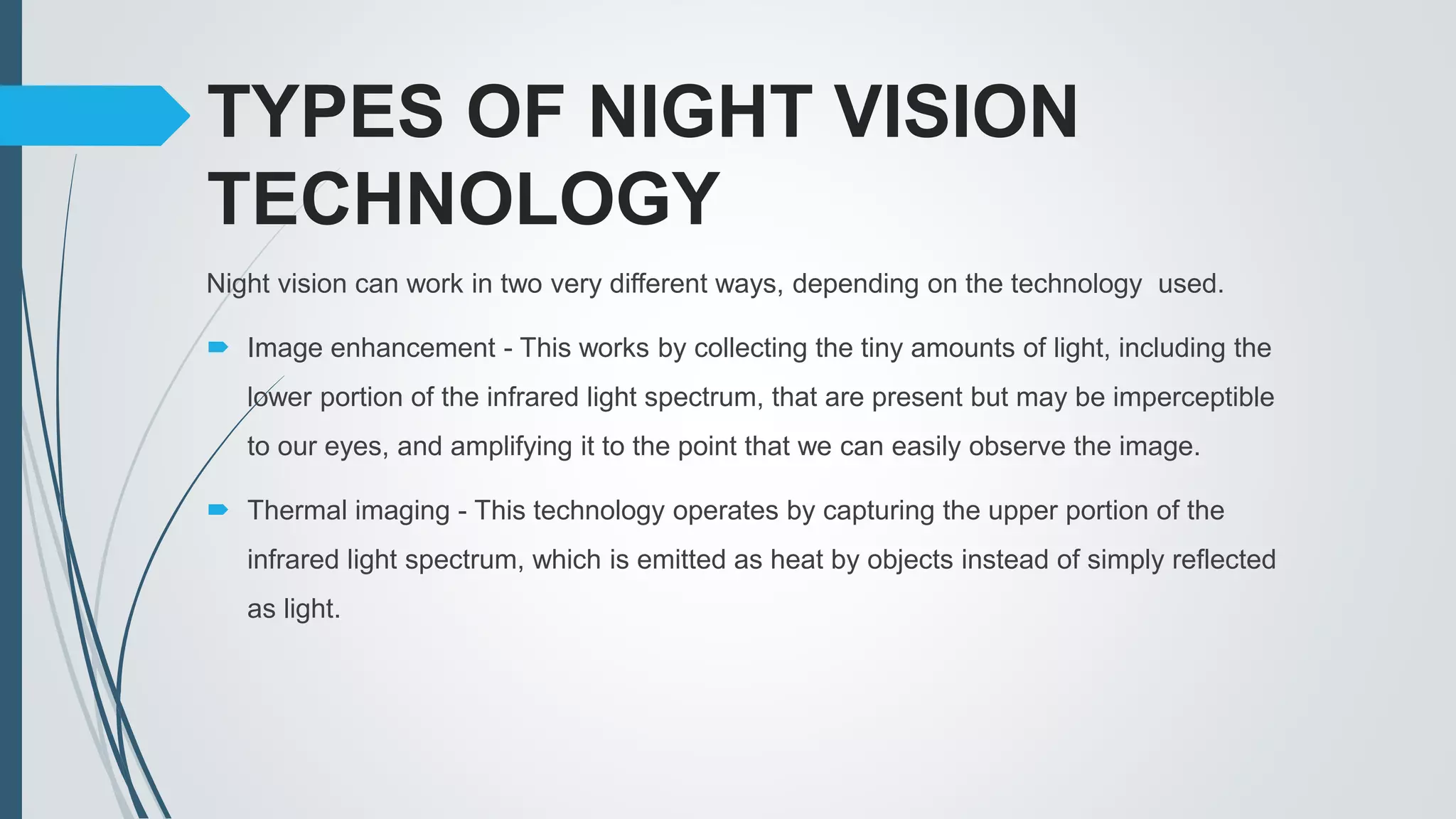 Night vision technology | PPTX