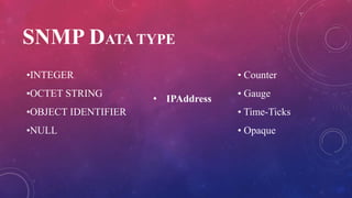Simple Network Management Protocol | PPTX