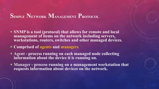 Simple Network Management Protocol | PPTX