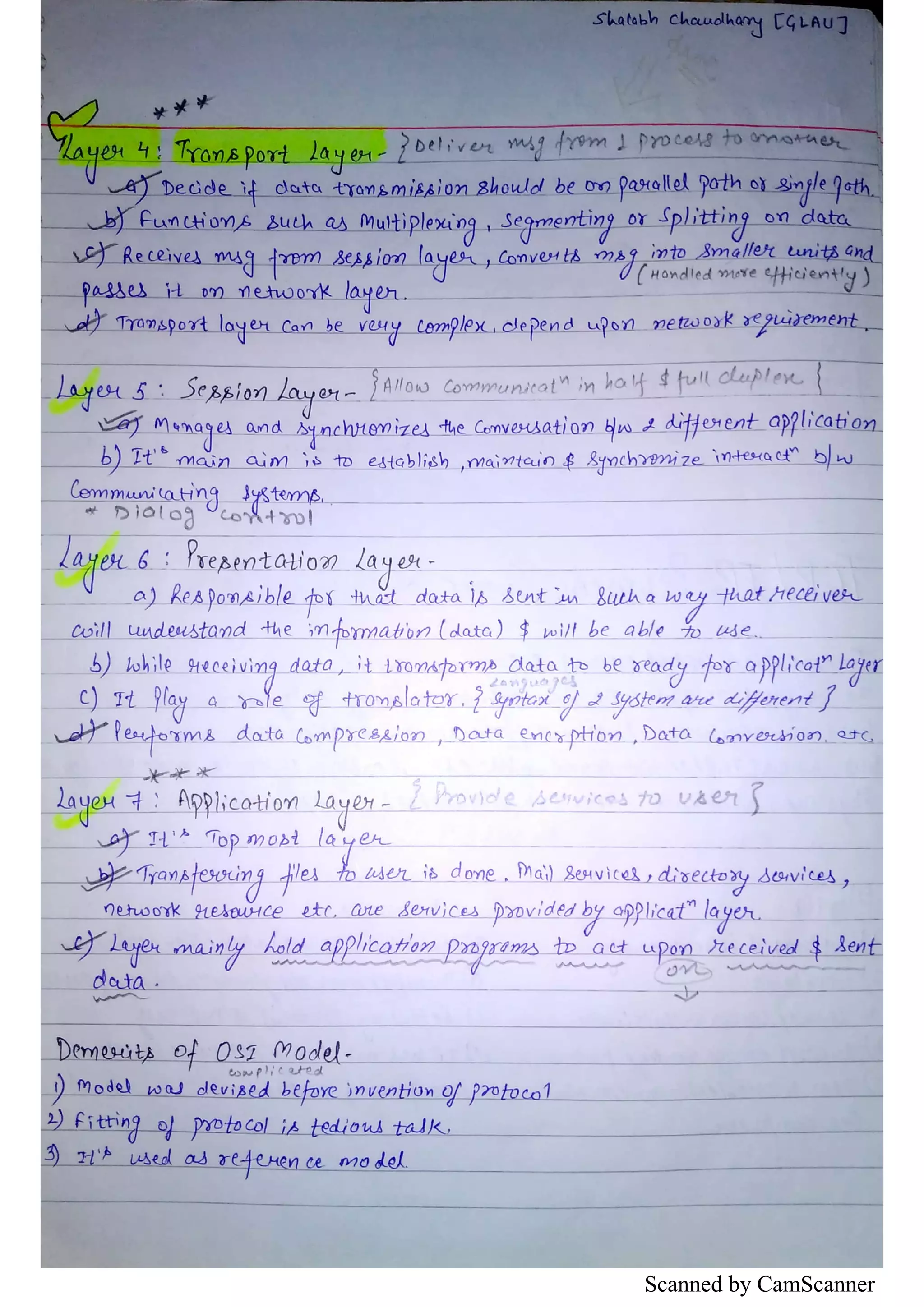 Data Communication And Networking Notes Pdf