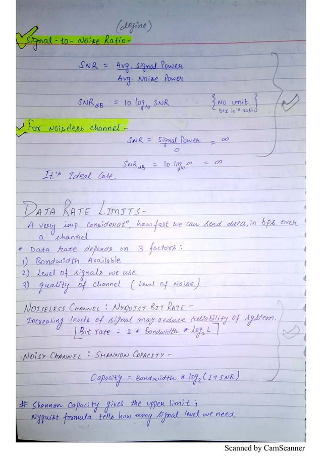 Data Communication And Networking Notes Pdf