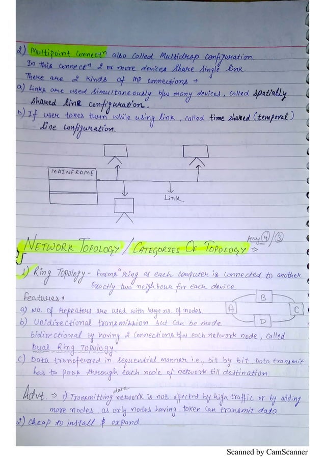 Data Communication & Networking Notes | PDF | Computer Networking ...