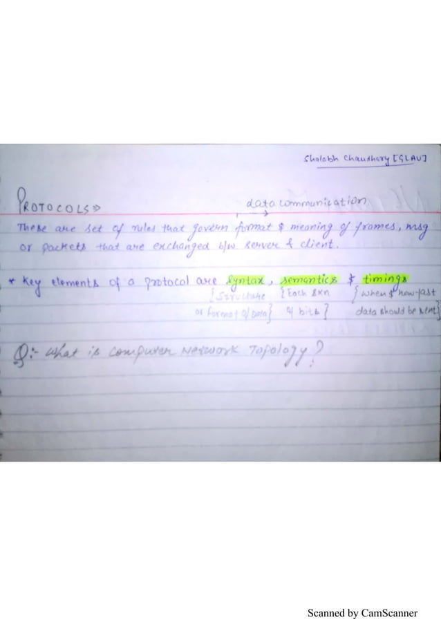 Data Communication And Networking Notes Pdf Computer Networking