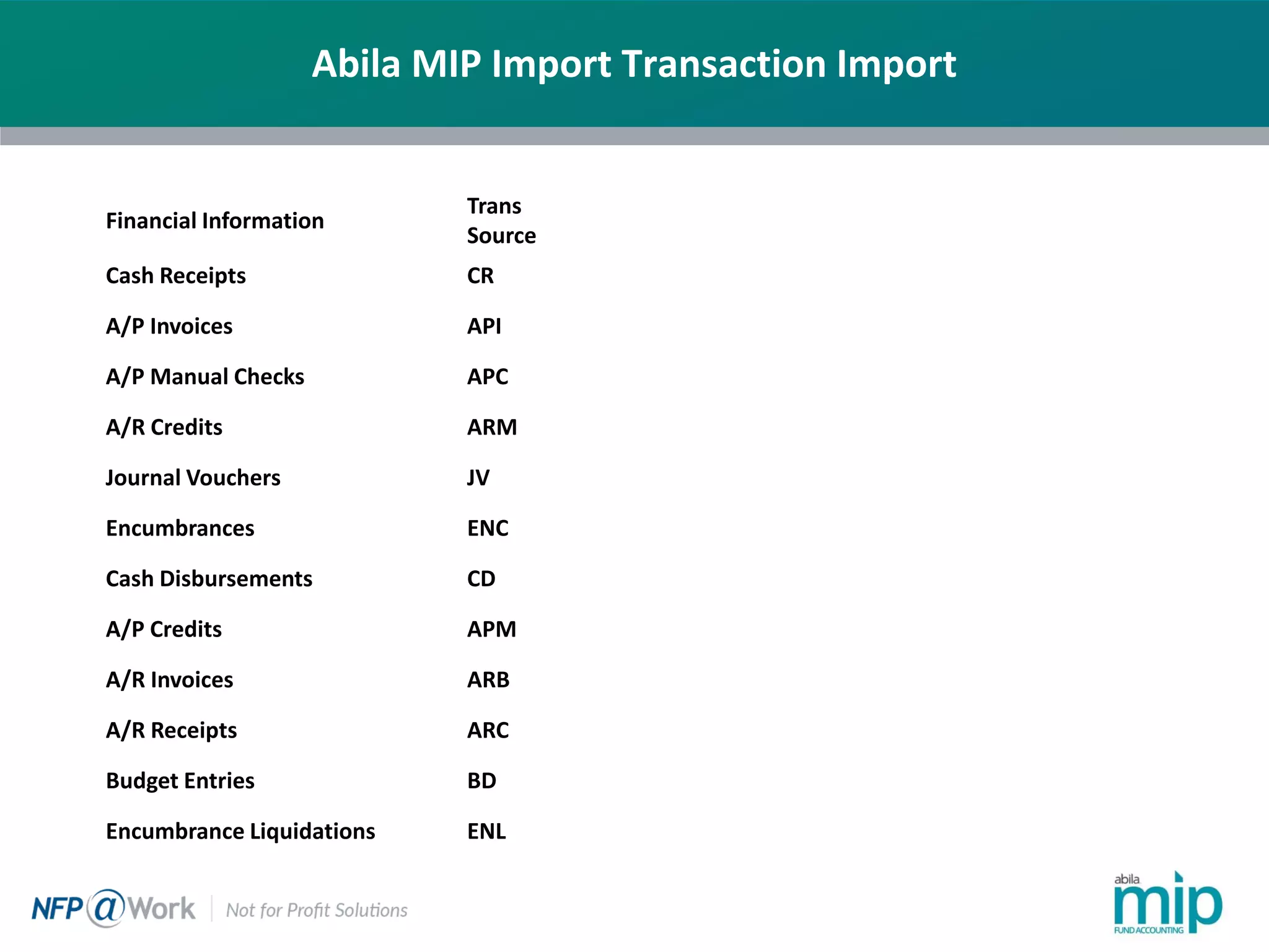 Importing and Exporting Data with Abila MIP | PDF