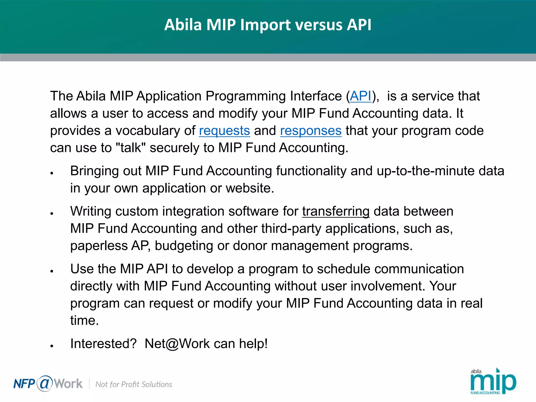 Importing and Exporting Data with Abila MIP | PDF