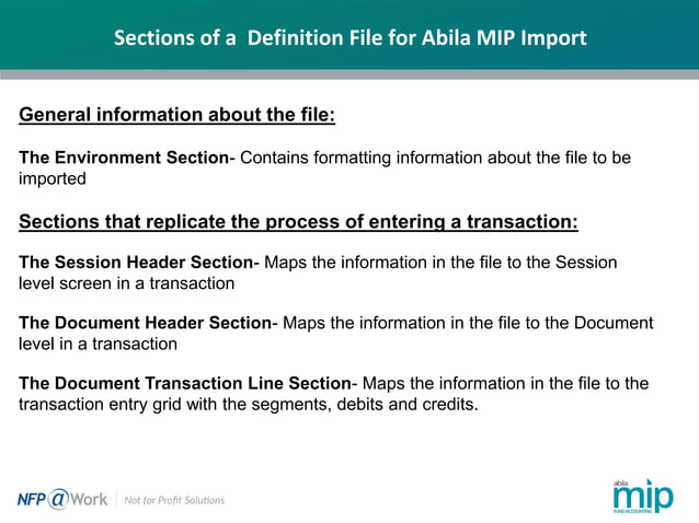 Importing and Exporting Data with Abila MIP | PDF