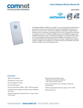 ComNet NW3 Data Sheet | PDF