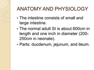 SHORT BOWEL SYNDROME | PPTX