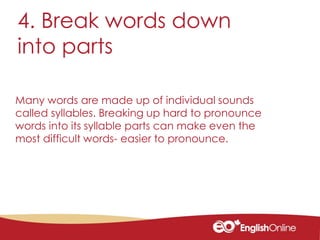 Tongue twisters and other pronunciation tips 1 | PPT