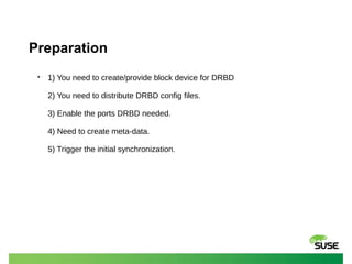 brief introduction of drbd in SLE12SP2 | ODP