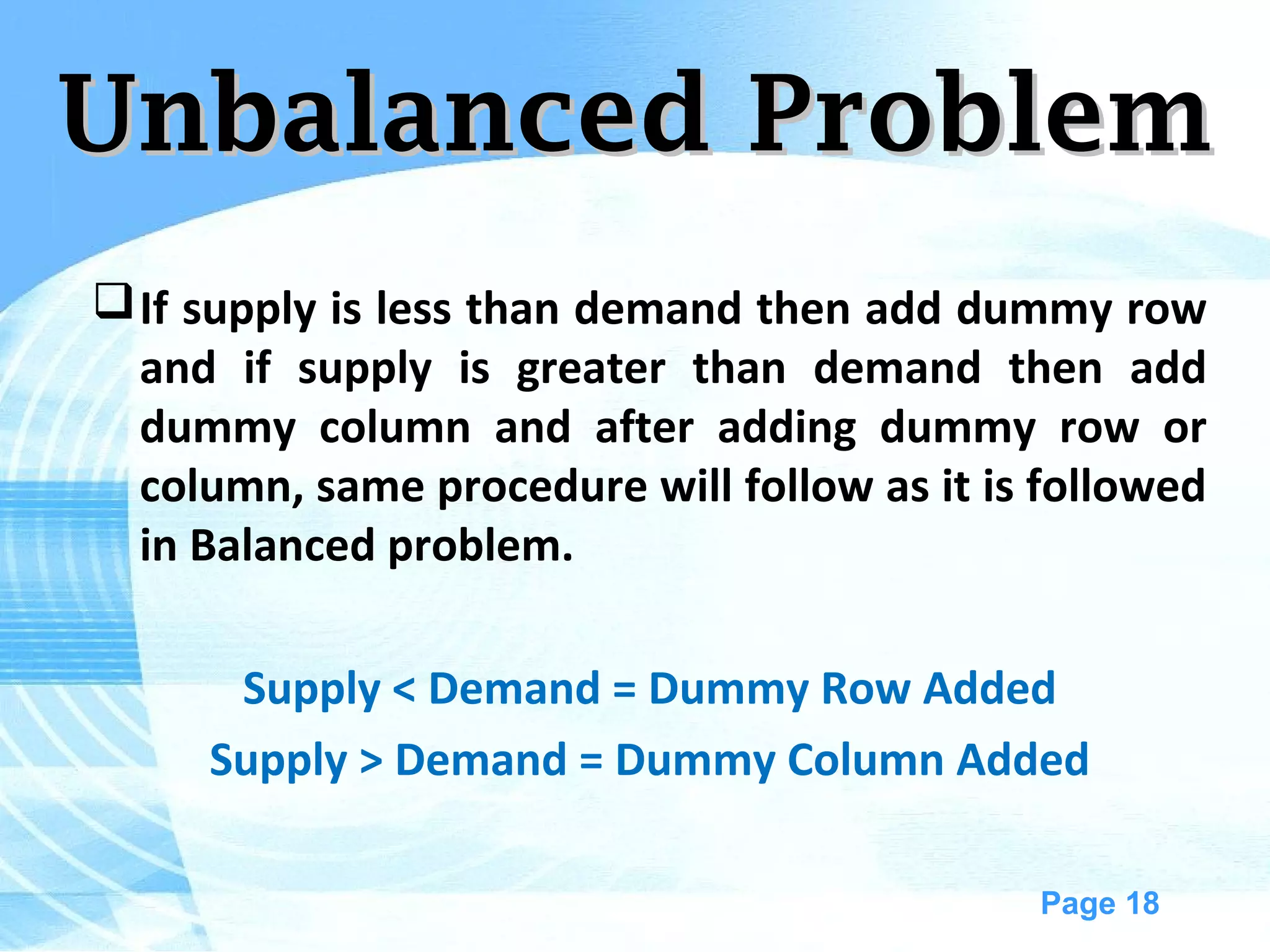 North West Corner Method | PPT