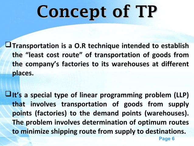 North West Corner Method Ppt Logistics Business
