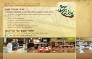 Brochure: Private Cooking Parties and Corporate Events | PPTX