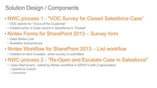 Using Nintex Workflow Cloud with Salesforce for customer surveys | PPT