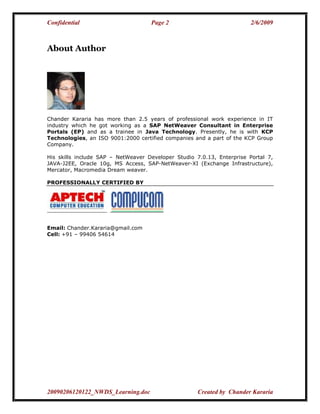 NetWeaver Developer Studio for New-Beas | PDF