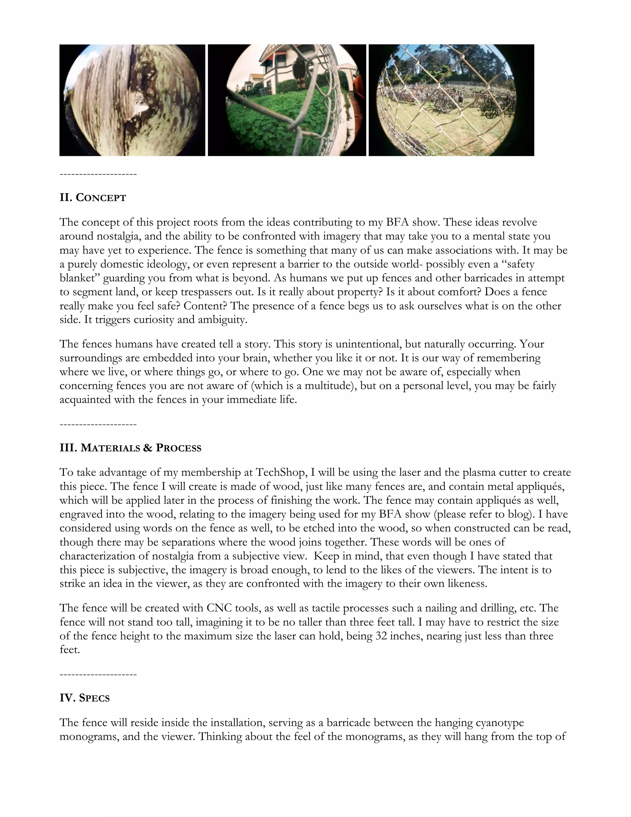 Project Proposal "Fence" | PDF