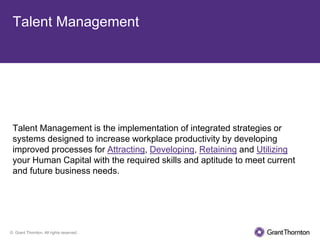 Grant Thornton Learning Institute (GTLI) | PPTX | Business Accounting ...