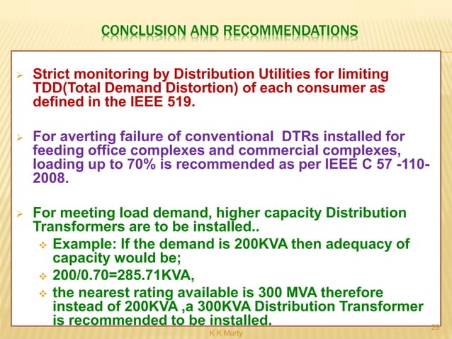 Harmonics: Root cause of Premature failure of Distribution transformers feeding non Linear loads ...