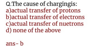 Electrostatics most important questions physics | PPT