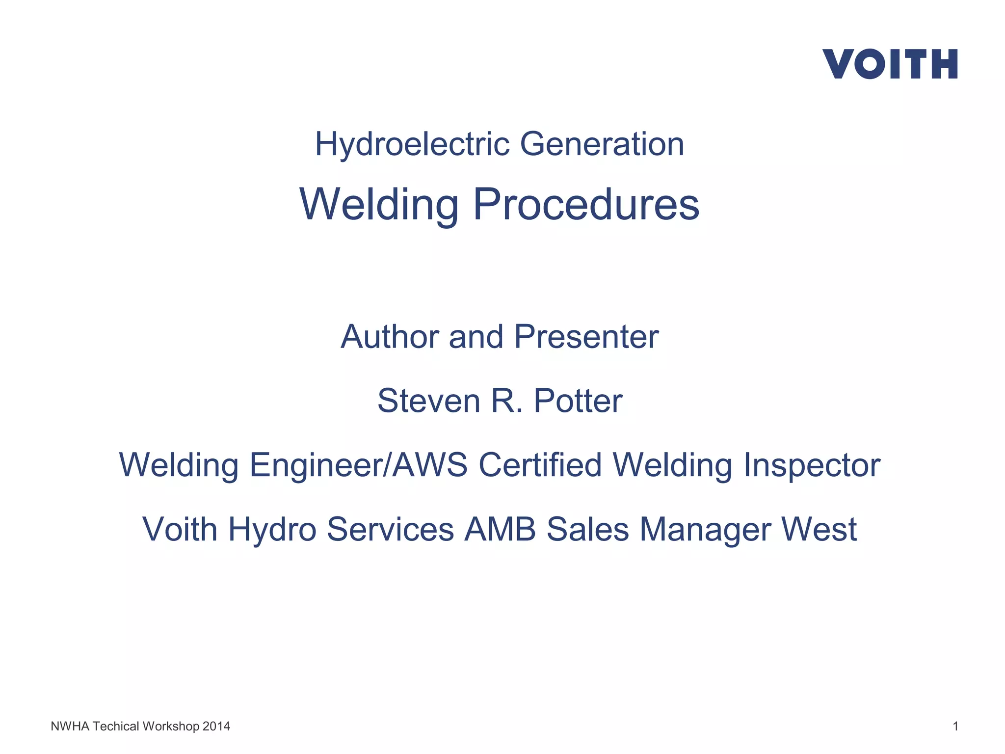 Nwha tech weld_procedure_process_2014 | PDF
