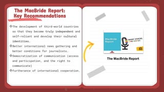 The NWICO Controversy - International Communication | PPTX
