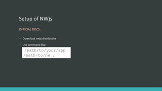 NWJS. Web on desktop | PPT