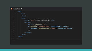 NWJS. Web on desktop | PPT