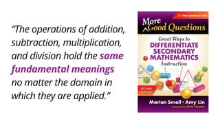 Multiplication -- More Than Repeated Addition and Times Tables | PDF