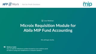 Microix Requisition Module for Abila MIP | PDF