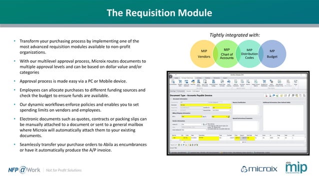 Microix Requisition Module for Abila MIP | PDF