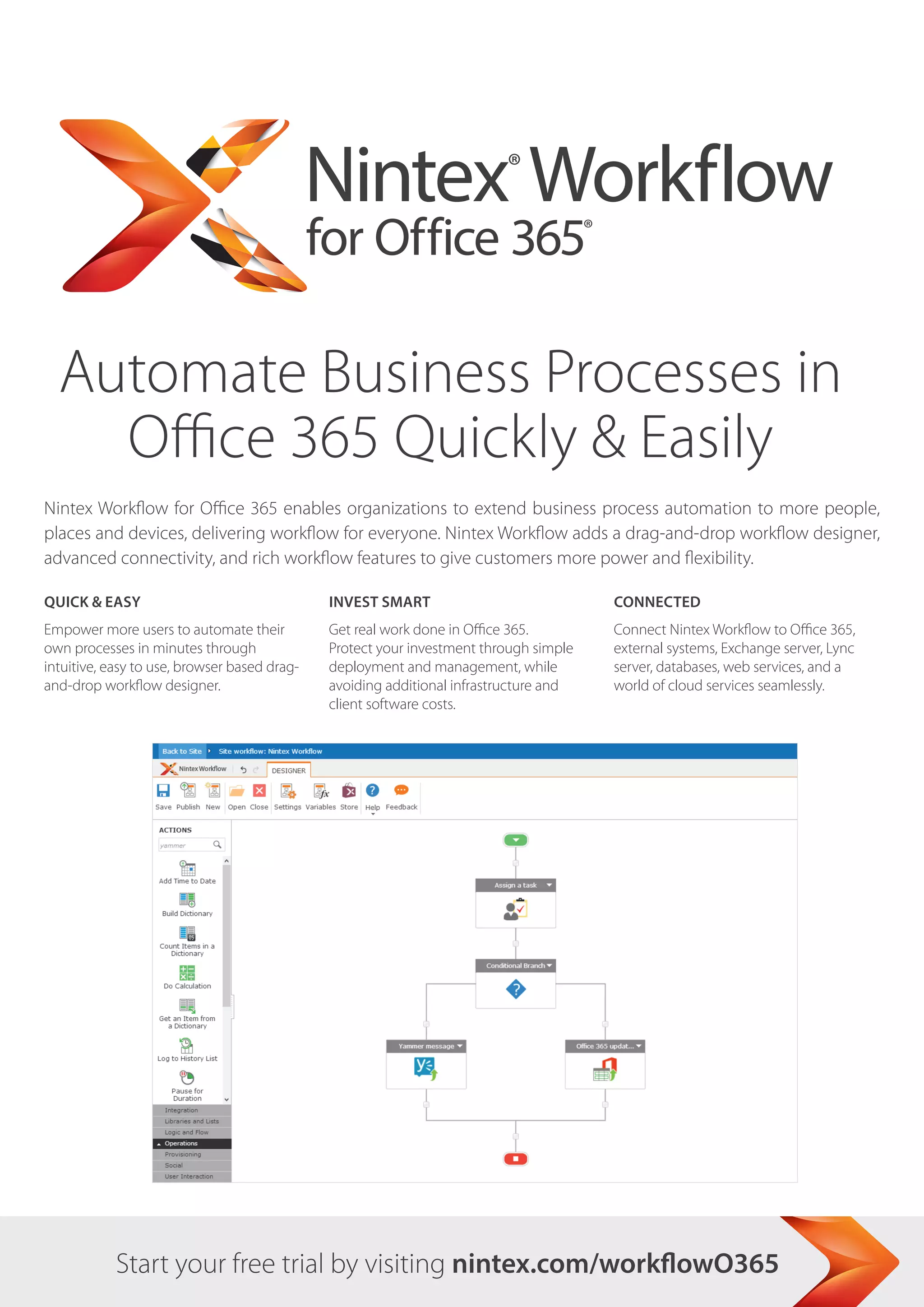 Nintex Workflow for Microsoft Office 365 - From Atidan | PDF