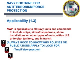 NWP 3-07-2 NAVAL DOCTRINE FOR ANTITERRORISM AND FORCE PROTECTION | PPT