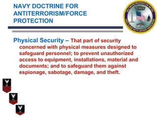 NWP 3-07-2 NAVAL DOCTRINE FOR ANTITERRORISM AND FORCE PROTECTION | PPT