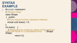 abstract classes and interfaces in c++\ by M adnan Haider MNSUAM.pptx