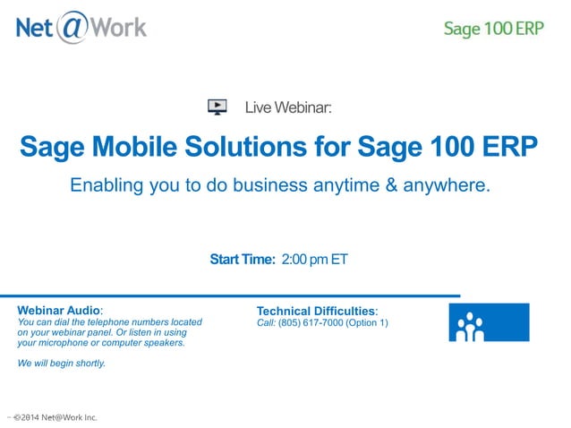 Live Webinar: Sage Mobile Solutions for Sage 100 | PPT
