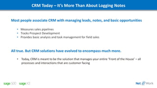 Microsoft Dynamics CRM for Sage X3 - Sage 500 | PPT