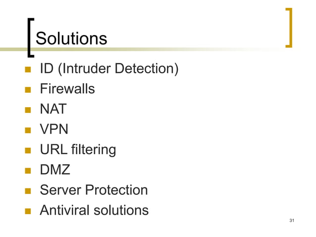 Network security - Defense in Depth | PPTX