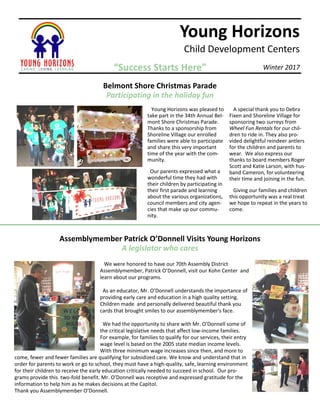 Young Horizons: Winter 2017 Newsletter | PDF