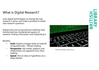 Digital research: Collections, data, tools and methods | PDF