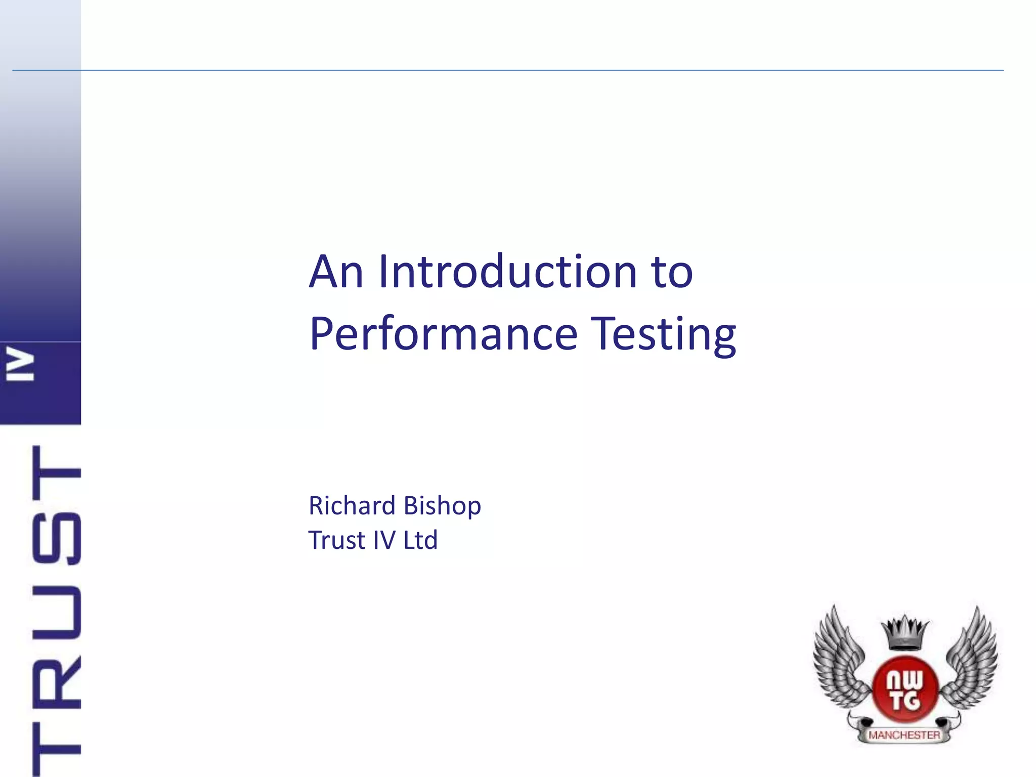 Introduction To Performance Testing Pptx Operating Systems Computer Software And Applications