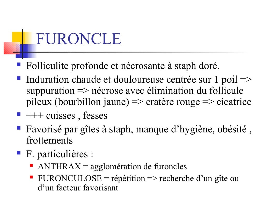 Infections cutanées bactériennes medecine-cours.com