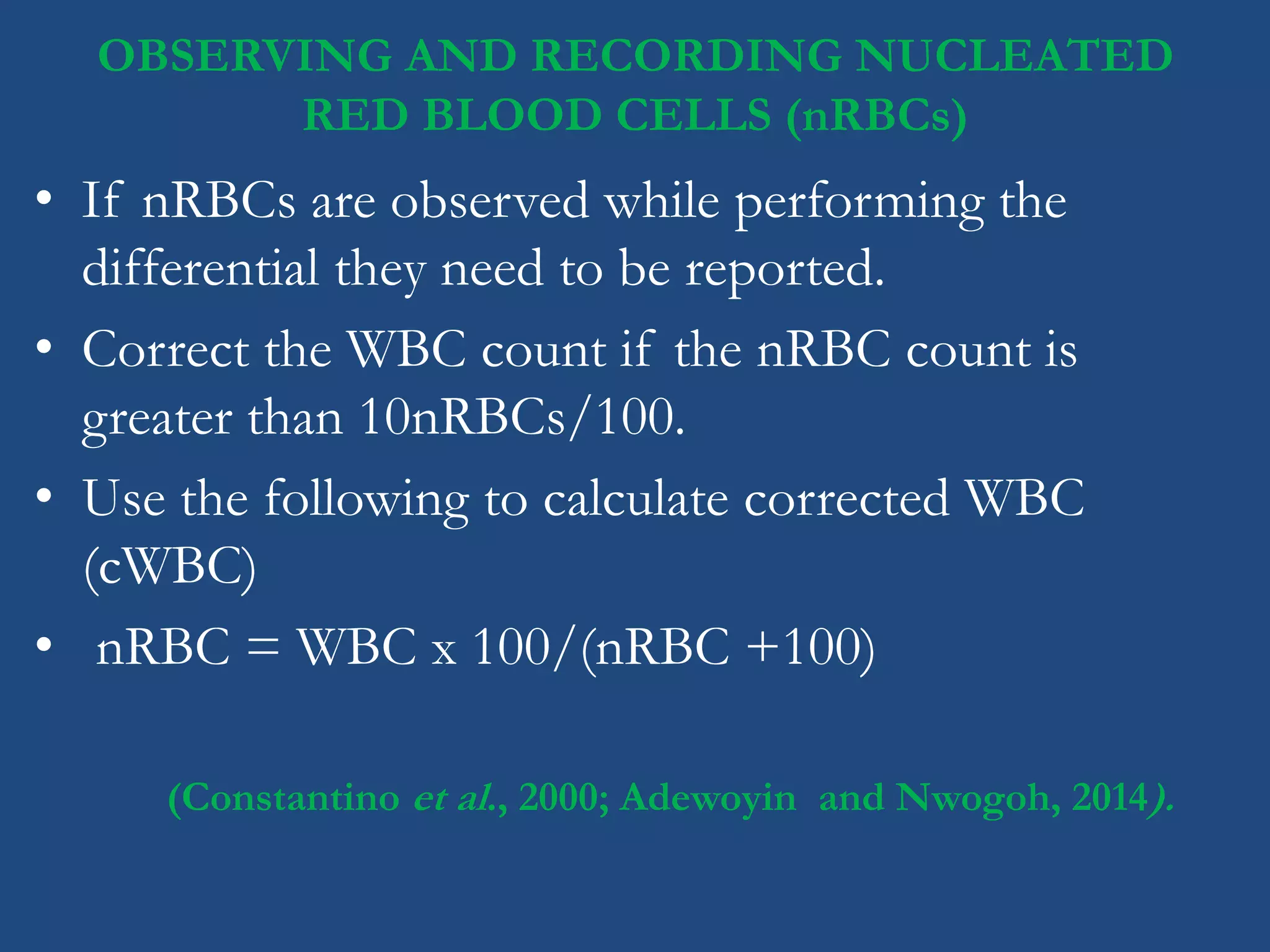 BLOOD FILM EXAMINATION: ITS RECENT INVESTIGATIVE METHODOLOGY IN THE ...
